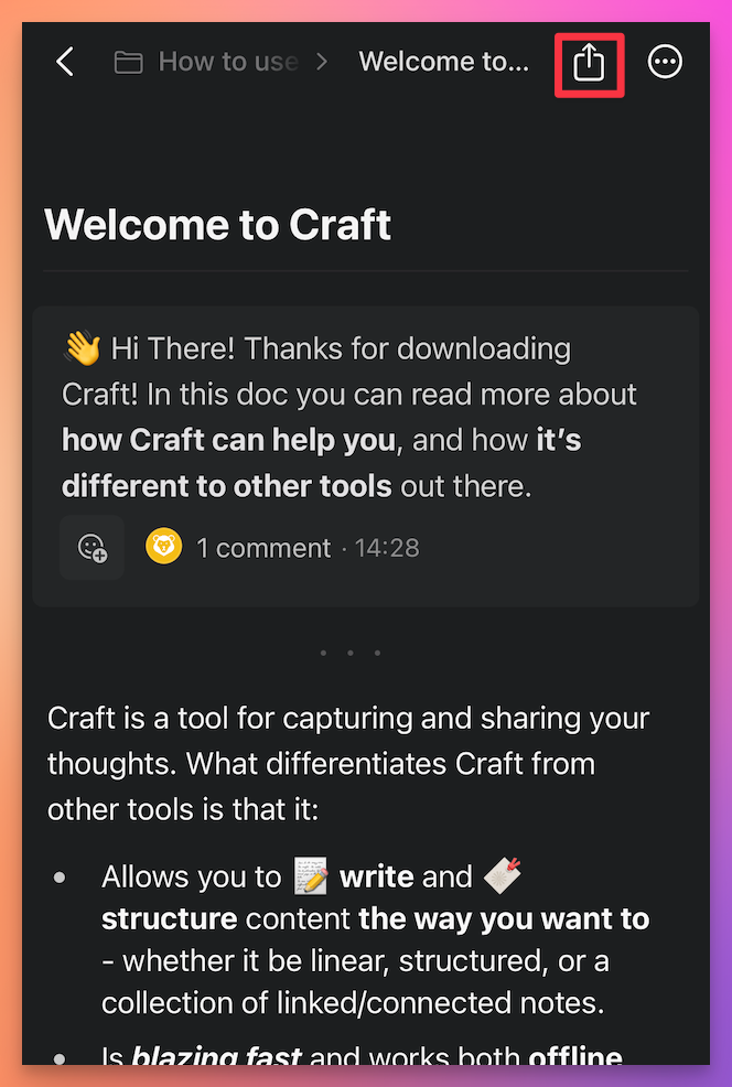 Sharing and Collaborating on Craft Documents – Craft Help Site