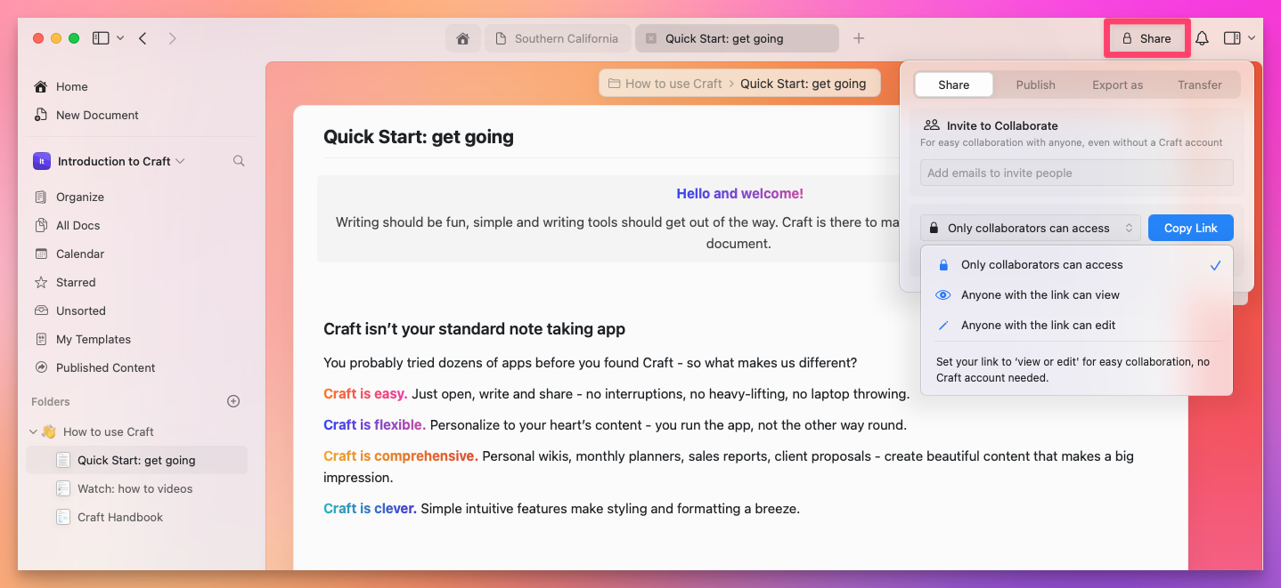 Managing Documents – Craft Help Site